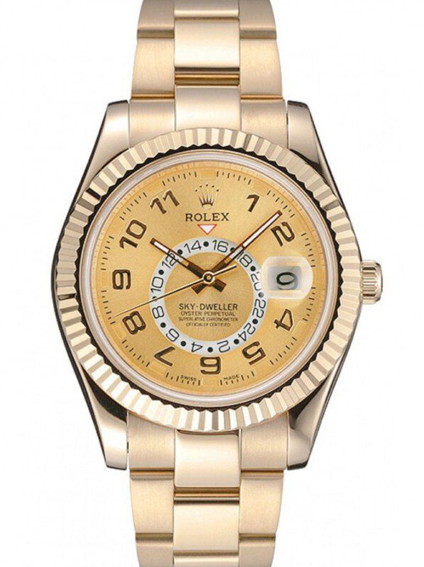 Buy Replica Rolex Sky-Dweller Gold Dial 80243