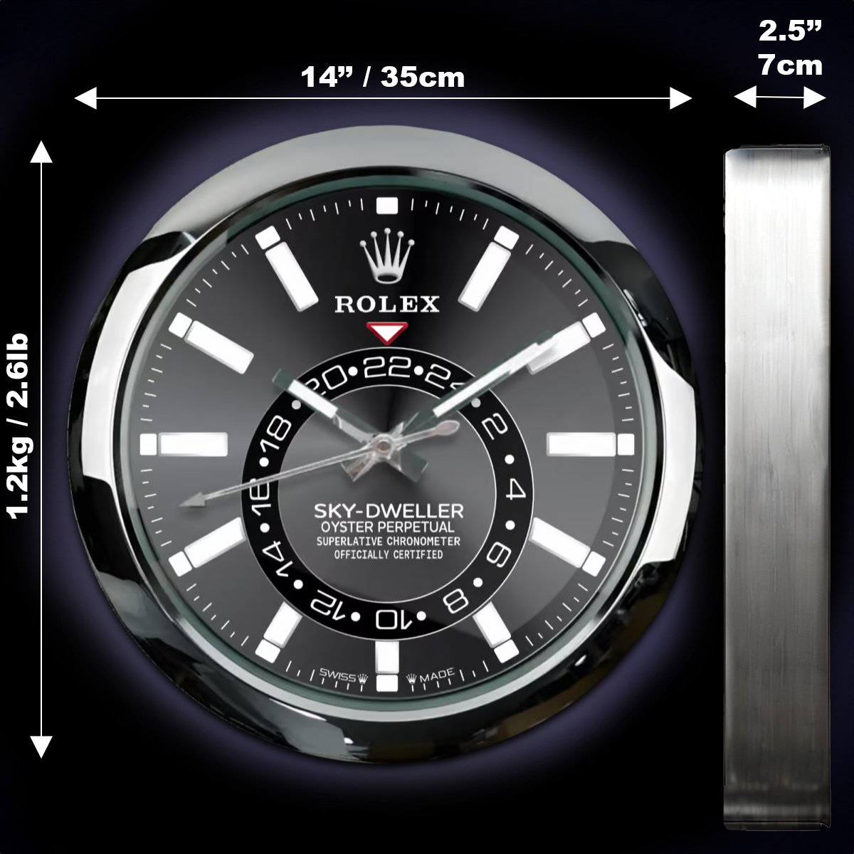 Rolex Wall Clock – SKY DWELLER | Affordable Elegance